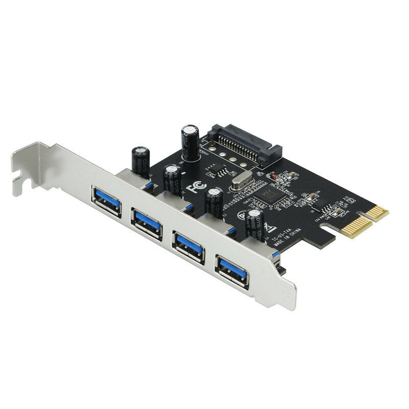 Карта расширения pcie usb30 с четырьмя портами для быстрой передачи данных и подключения устройств