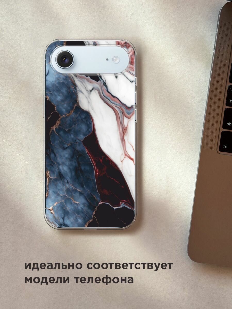 Чехол на Apple iPhone Air / Айфон Айр с принтом "Благородный мрамор" — фото 1