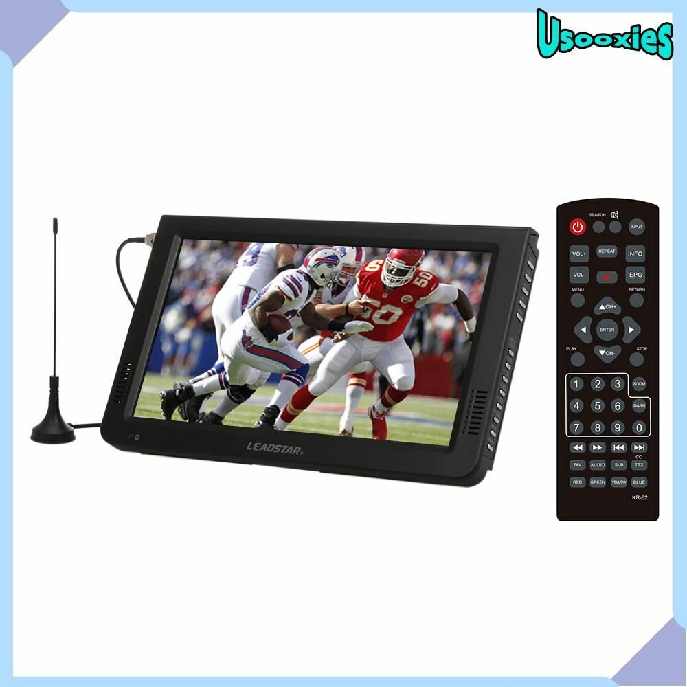 Портативный цифровой телевизор, 10 дюймов, HD TFT экран, для автомобилей и кемпинга