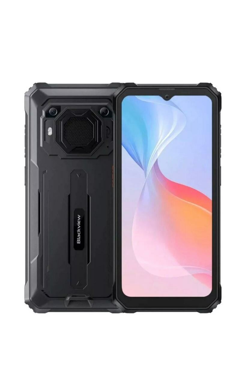 Защищенный смартфон Blackview BV6200 Plus, 8+16/256 ГБ, IP68, черный без RUStore\MAX