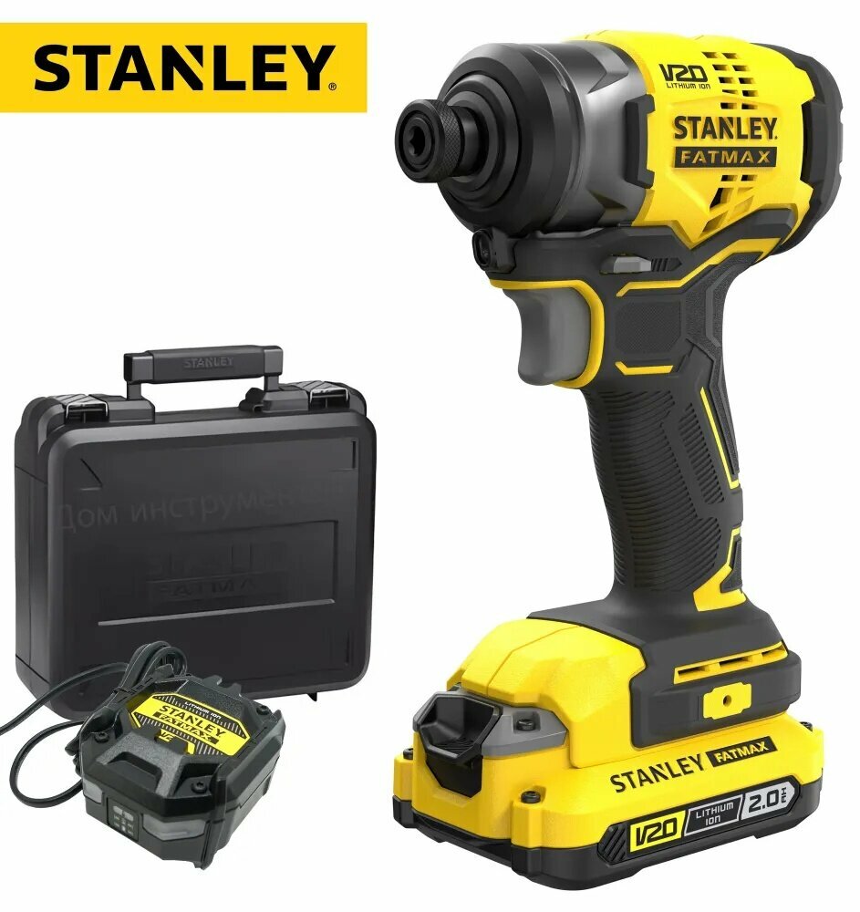 STANLEY Шуруповерт, 20 В, 170 Нм, 1 АКБ
