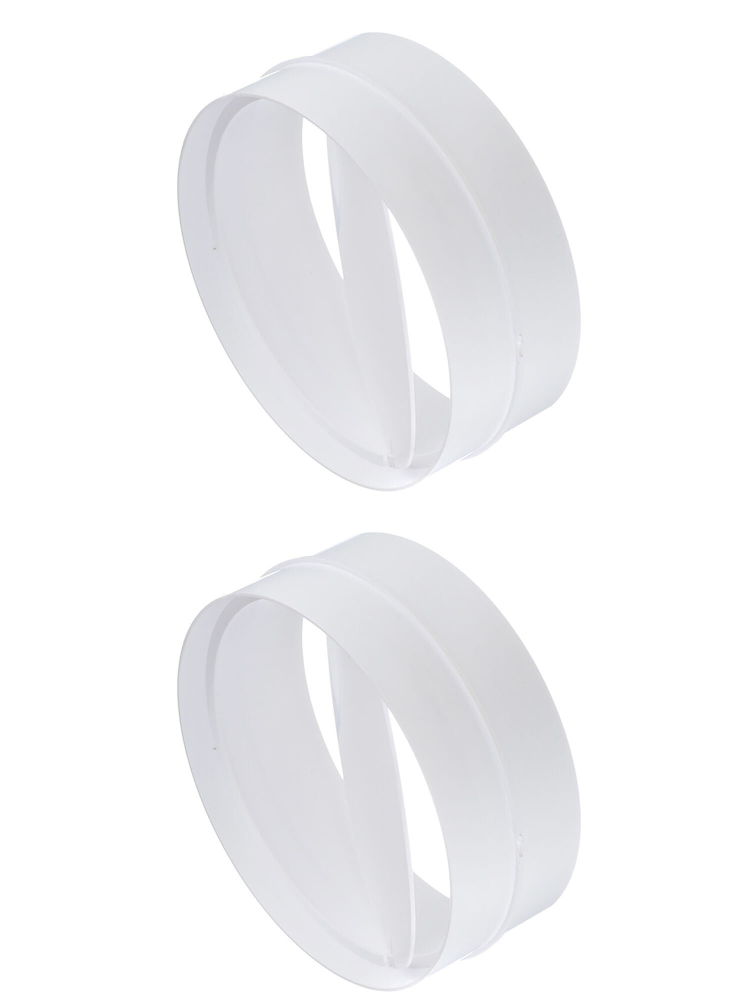 Соединитель для круглых воздуховодов с обратным клапаном пластиковый d160 мм (2 шт.)