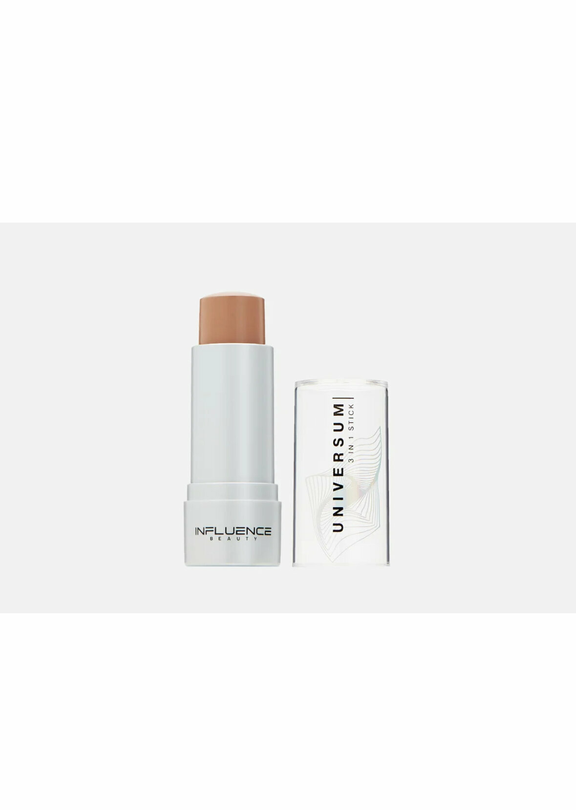 Стик 3 в 1, INFLUENCE BEAUTY universum, 02 нейтральный коричневый
