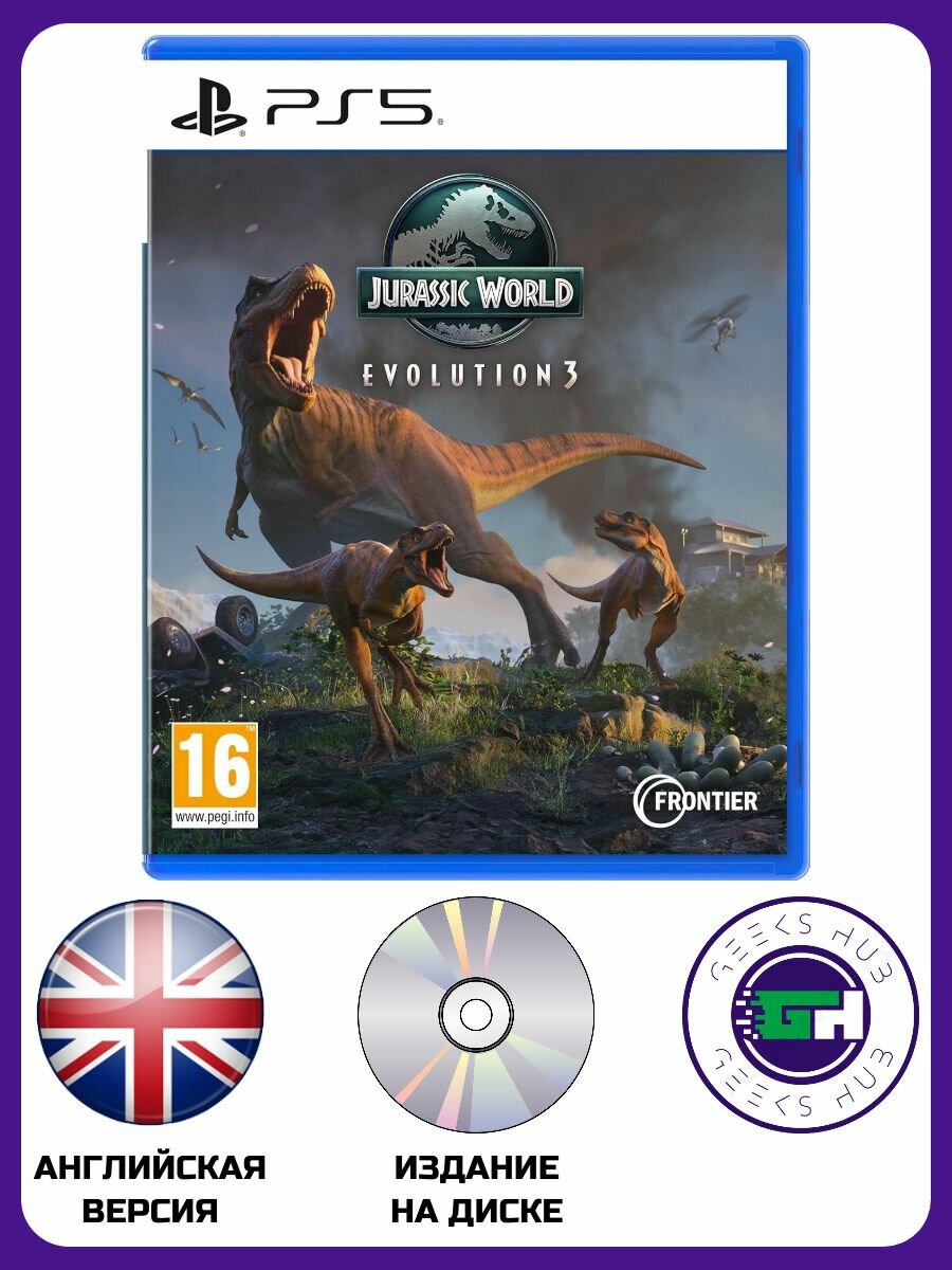 Видеоигра Jurassic World Evolution 3 для PlayStation5, Blu-Ray, английская версия
