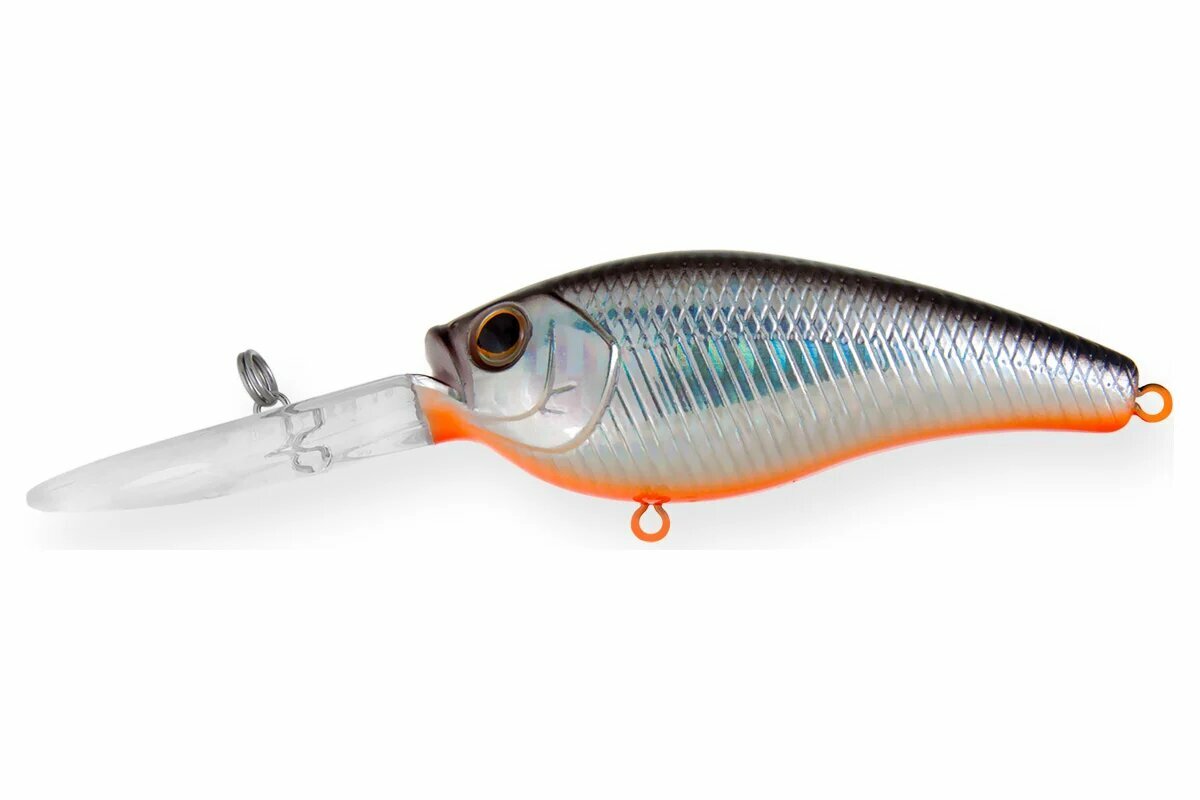 Strike Pro Crankee Deep Diver 70, цвет A70-713 Black Silver, воблер для хищников