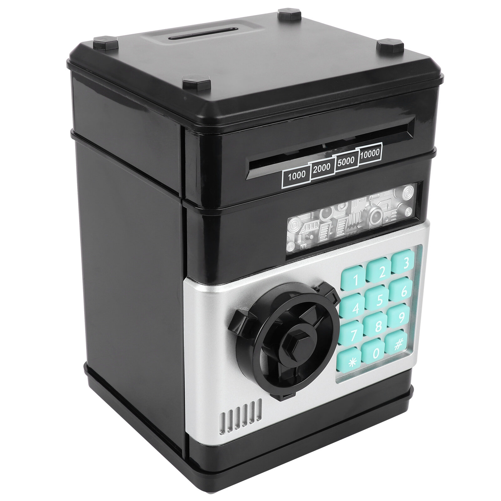 Электронная копилка, имитация банкомата, пароль, копилка, копилка для наличных, коробка для хранения монет, подарок для KidBlack