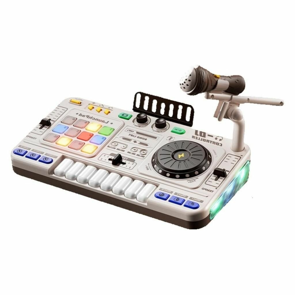 Детский DJ-микшер с подсветкой, Белый