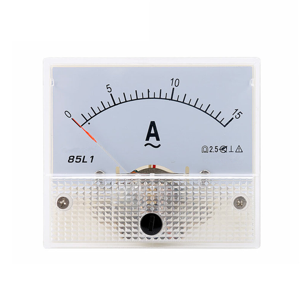 9 типов Ammeter Analog Amp Meter Meter Прямоугольник Панель -метр. Тестер 1a/2a/3a/5a/10a/15a/20a/30a/50a долговечный