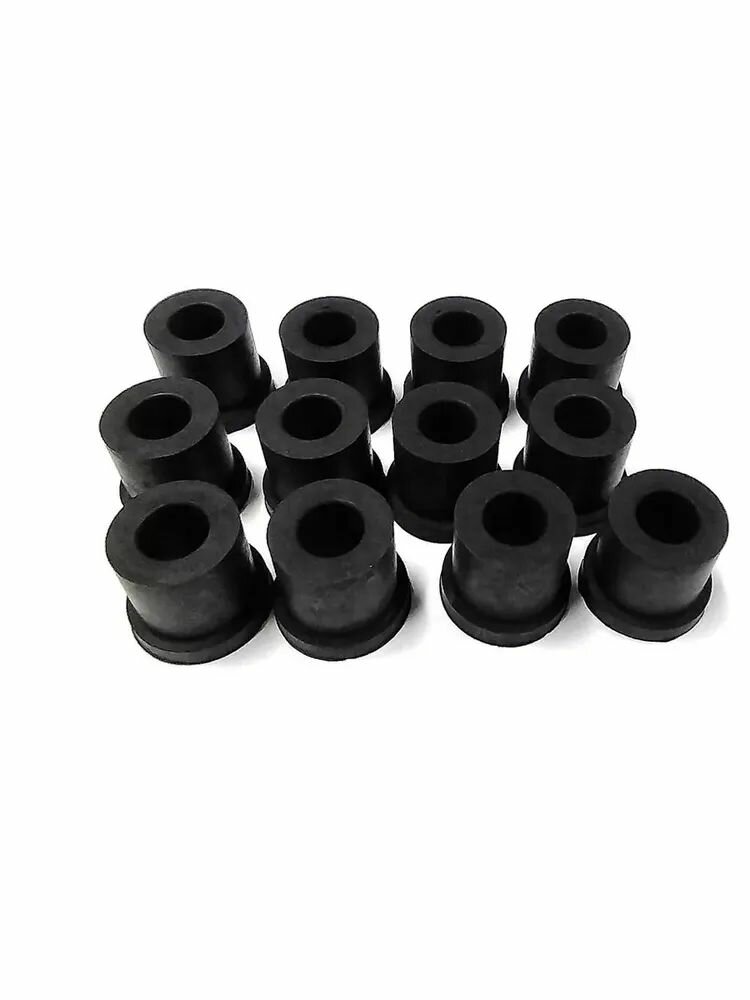 Втулка рессоры 412, 2140, 2715, 2717 (резина) (к-т-12 шт)(Полиэдр)