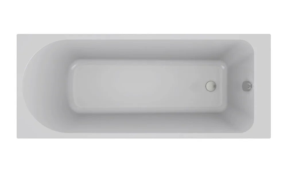Акриловая ванна Jacob Delafon Odeon Rive Gauche E6D367RU-00 170x70, пристенная, белая, глянцевая, прямоугольная