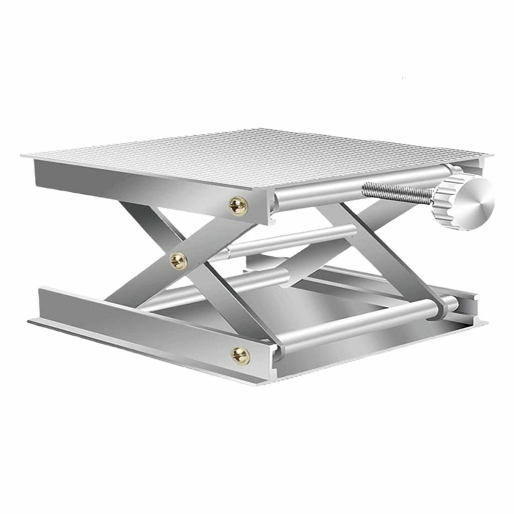Подъемный стол 90x90мм для фрезера и гравировки, Полностью алюминиевый
