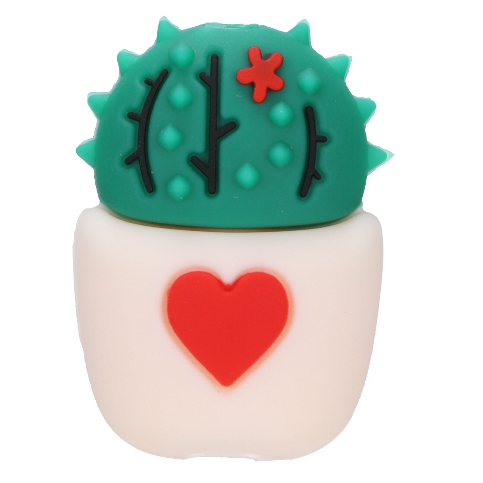 Протектор для кабеля данных ПВХ кактус розовый белый