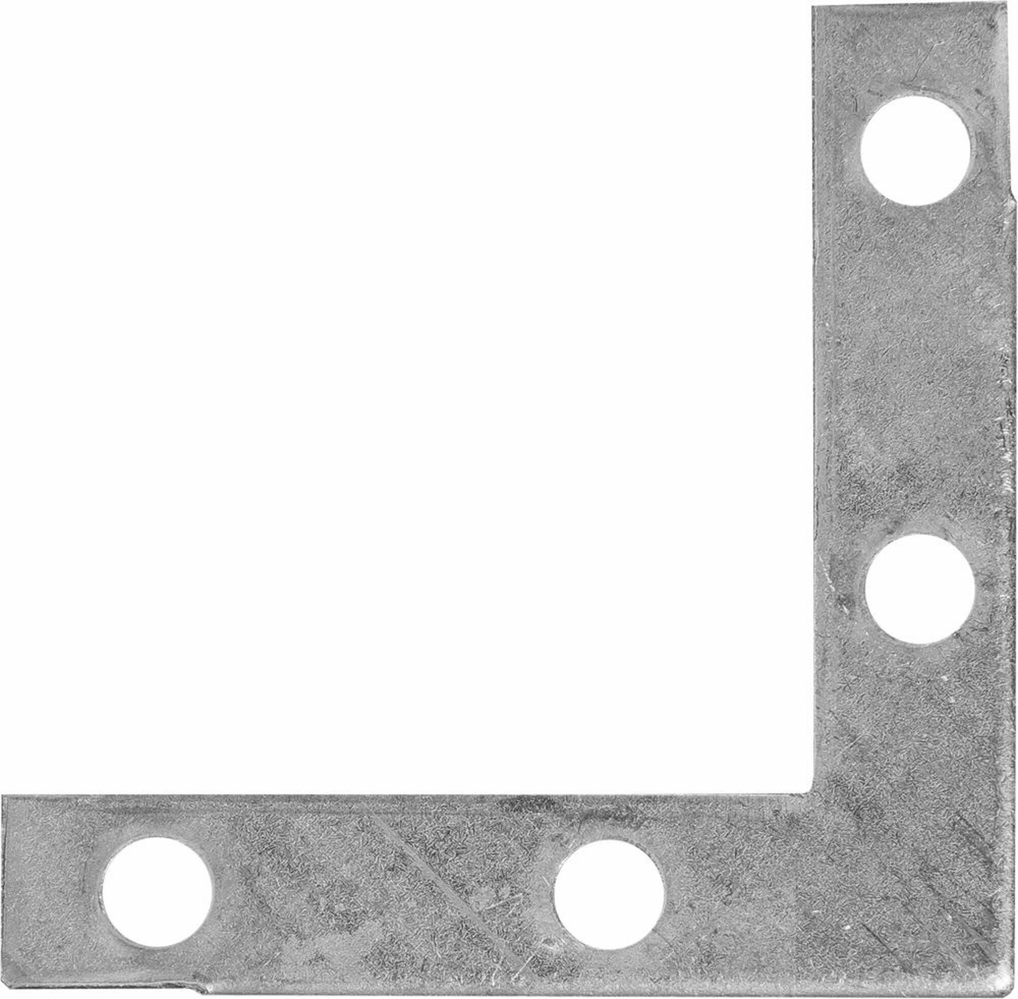 Оконный уголок Шпунтик NA 3, оцинкованный, 50х50х10х2.0 мм, 10 штук