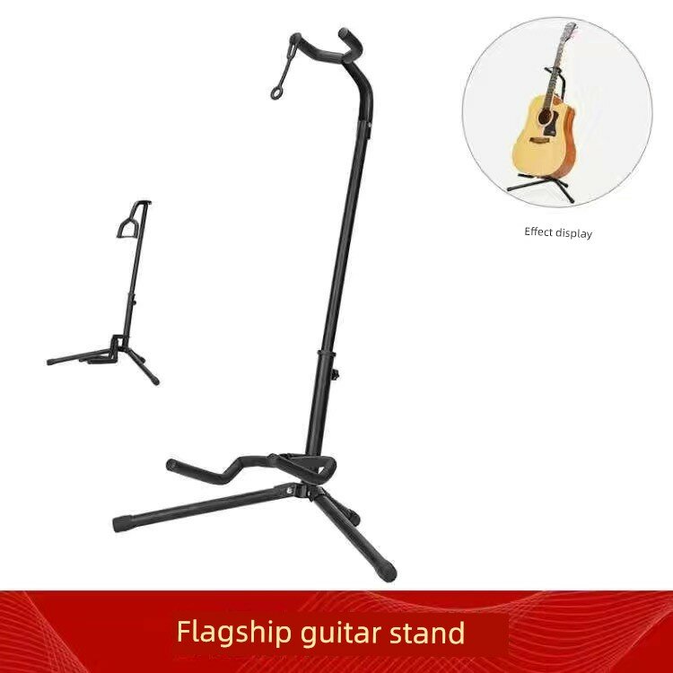 Складная вертикальная стойка для гитары, напольная модель для экономии пространства, деревянная конструкция
