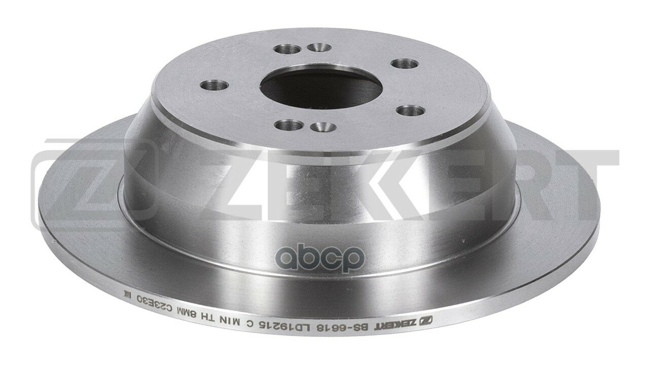 Диск торм. задн. Chery Tiggo 7 16- (для автомобилей с механическим стояночным тормозом) Zekkert арт. bs-6618