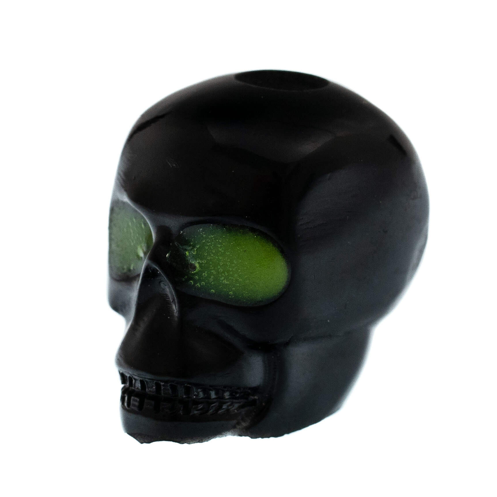 Бусина Череп, светящаяся в темноте, эпоксидная смола
