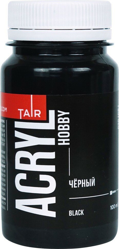 Акрил Черный Акрил-Хобби 100мл, артикул 301081