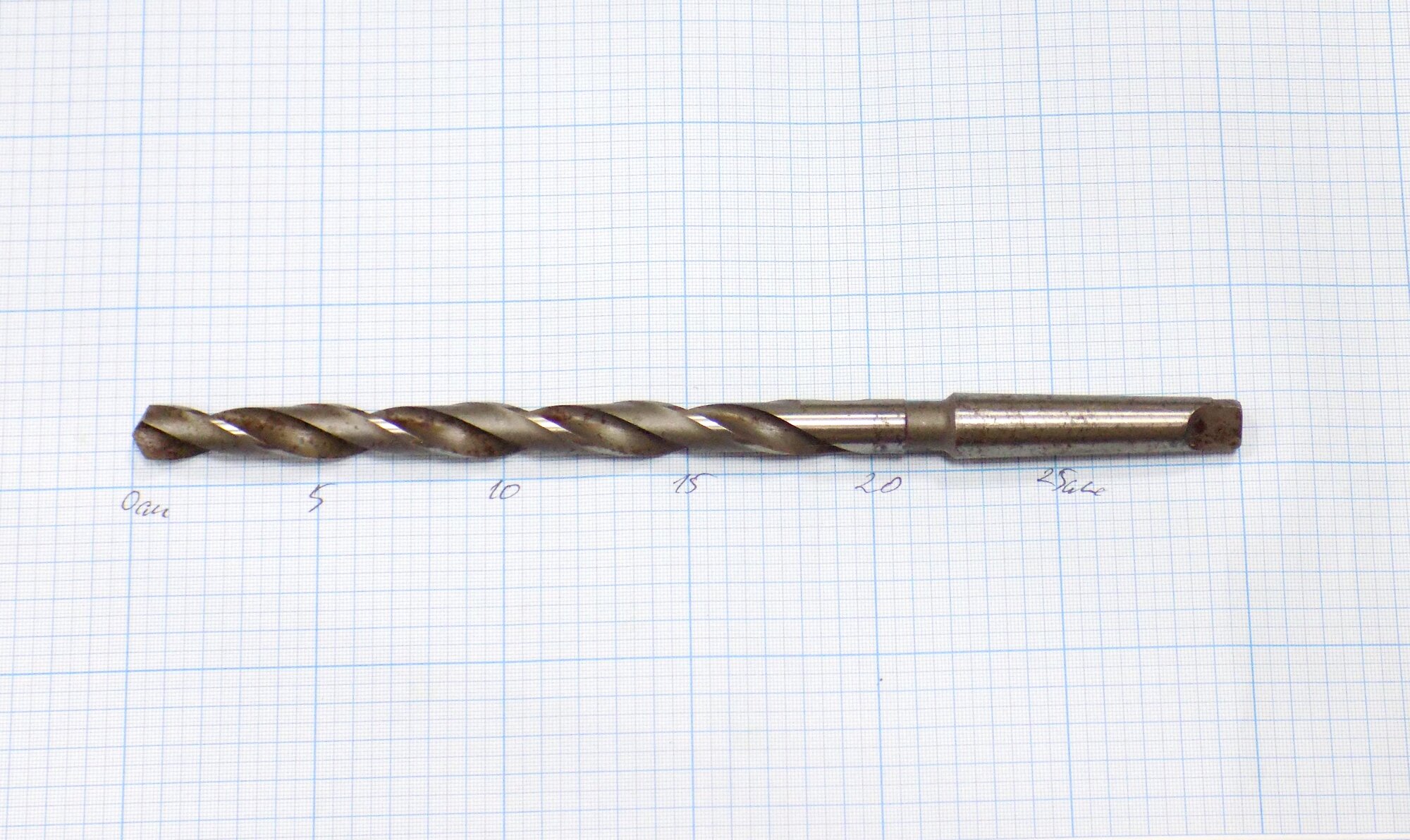 Сверло 15,0 мм р3ам3 (L -290/190 мм) с к/х КМ2 удлиненное СССР ГОСТ 2092-77