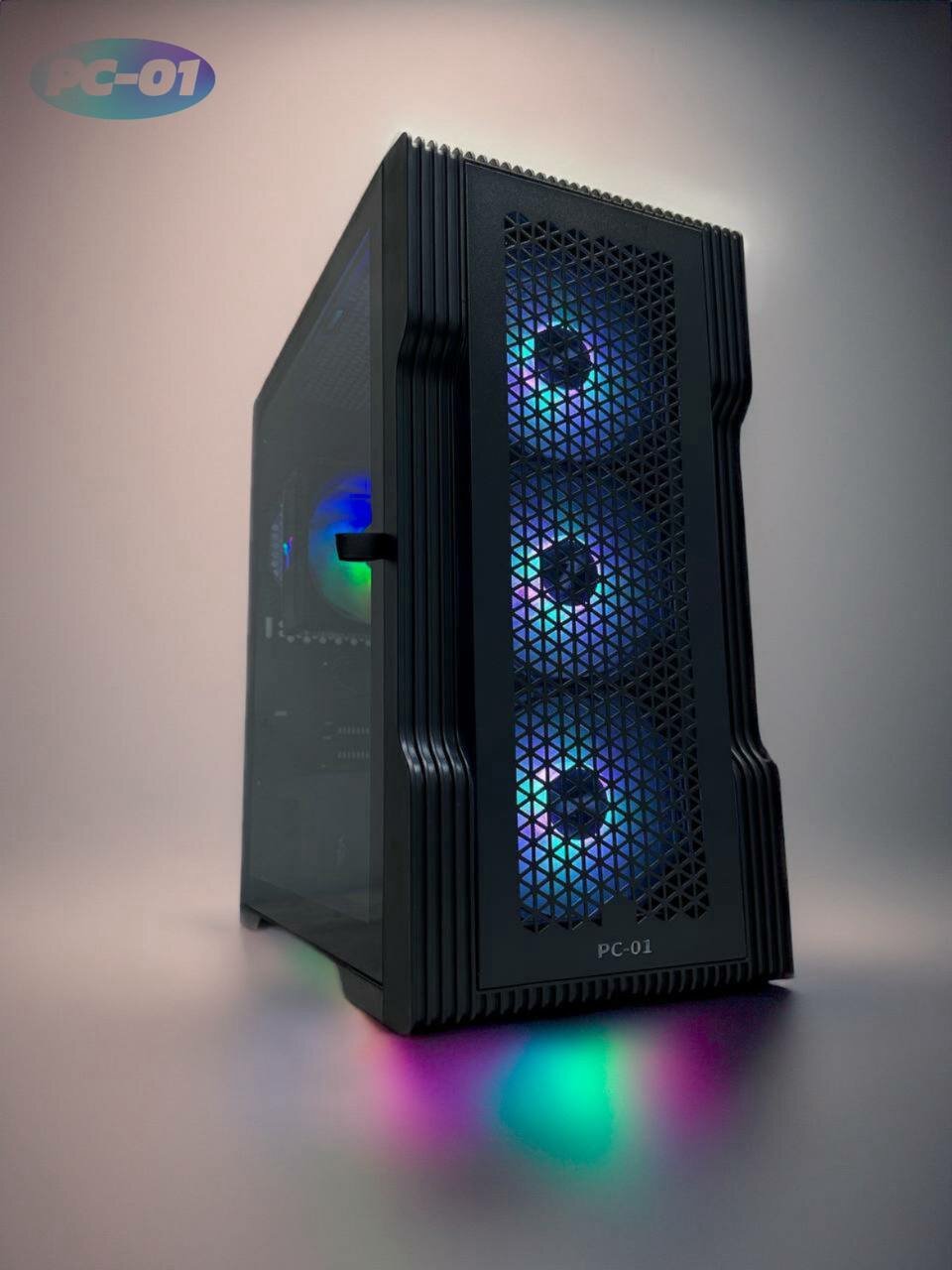 Игровой компьютер Intel Core i5-12400f (4.4 ГГц), RAM 16 ГБ, SSD 512 ГБ, GeForce RTX 3060 (12 Гб), Windows 10 Pro