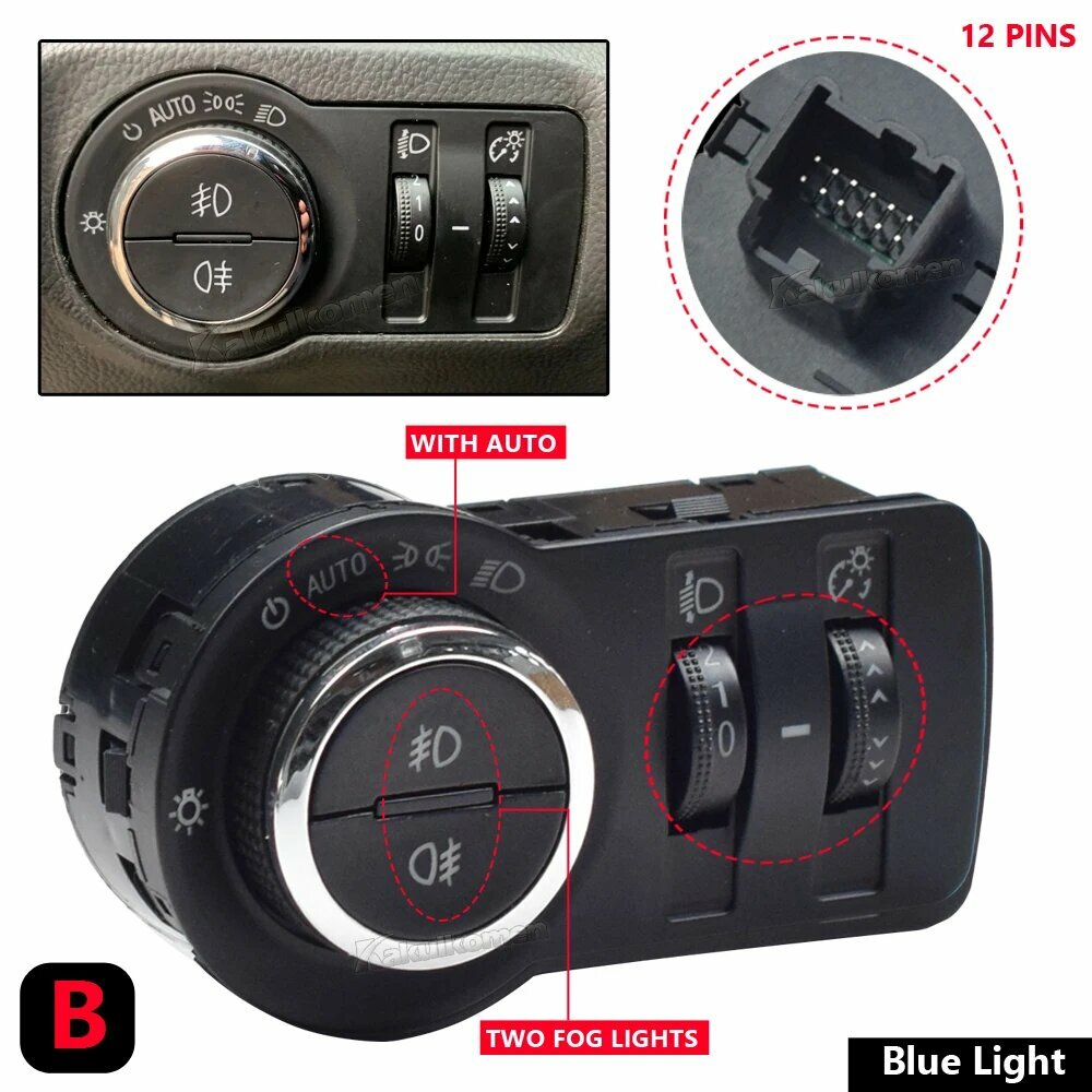 13301752 Автомобильный переключатель управления противотуманными фарами с кнопкой автоматического управления для Chevrolet Cruze Malibu TRAX Opel Mokka Encore Astra J Regal