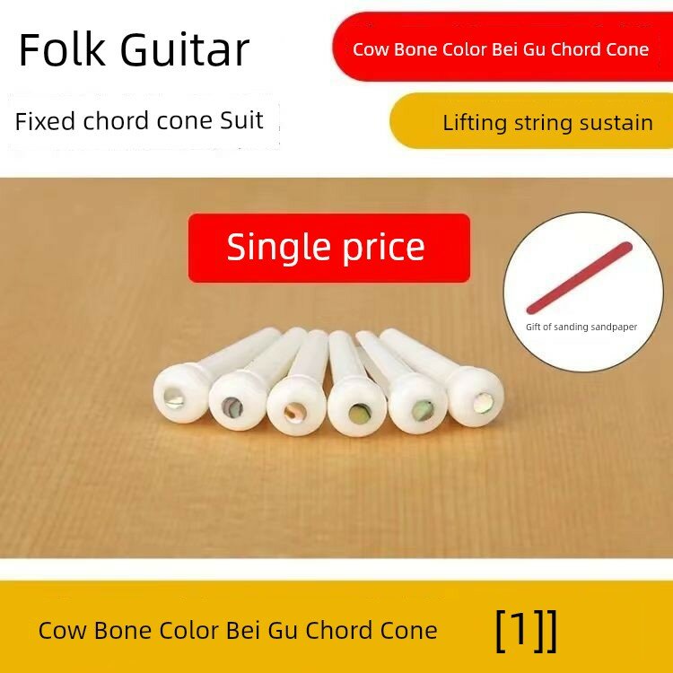 Костяные струнные крепления для гитары с жемчугом, комплект из 6 шт. с инструментом для натяжения струн