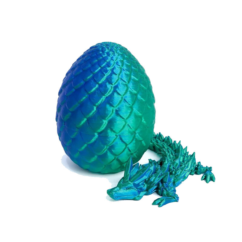 Игрушки для 3D-печати: Мини-хрустальный дракон + драконье яйцо
