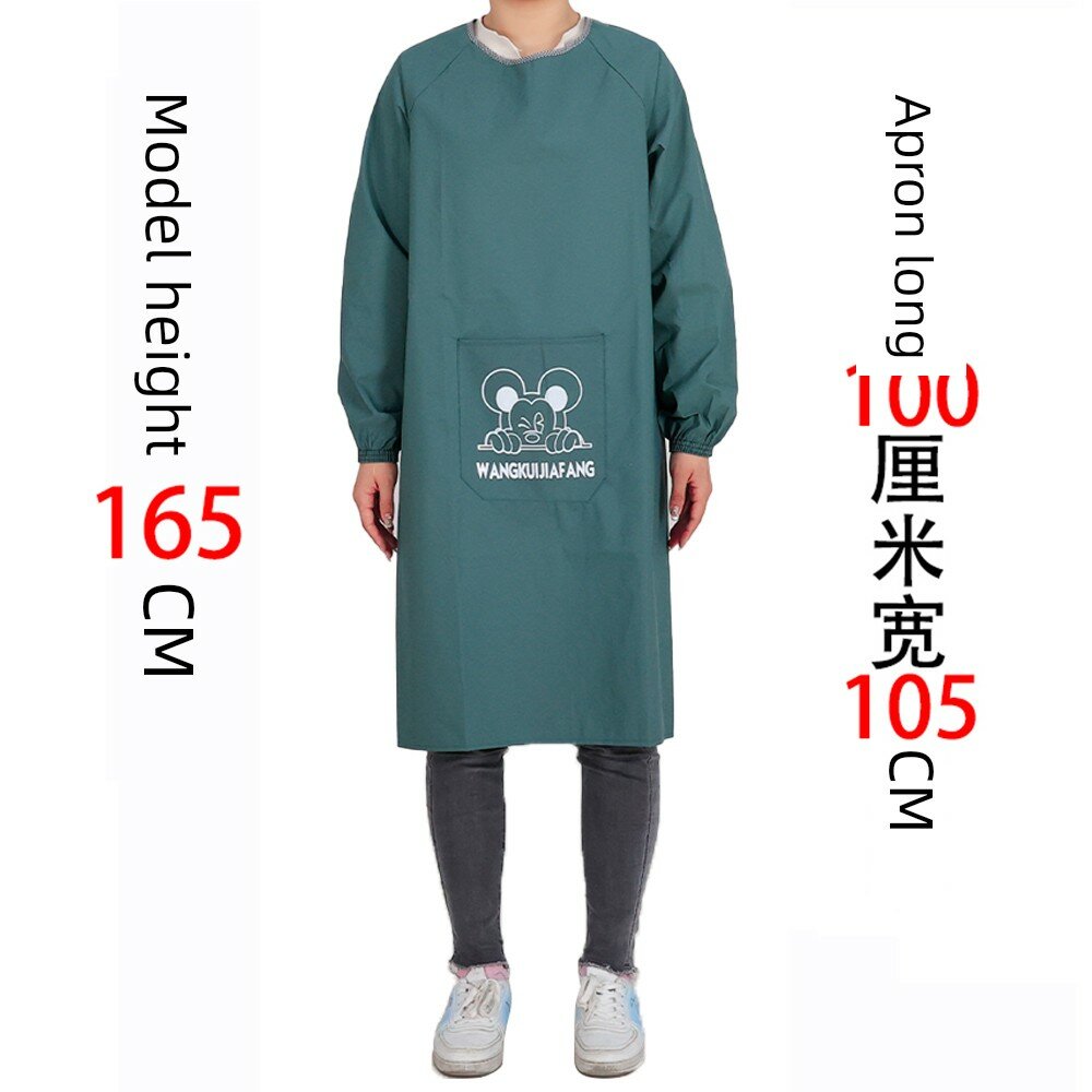 Фартук с длинными рукавами, водонепроницаемый и маслостойкий, рабочая одежда для взрослых мужчин на осень и зиму,