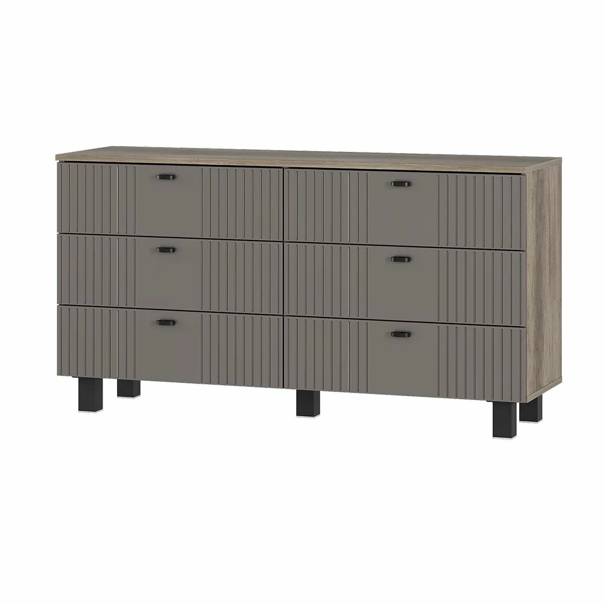 Комод "Олива" КМ-04 Дуб каньон/MF14 (Мебелони)