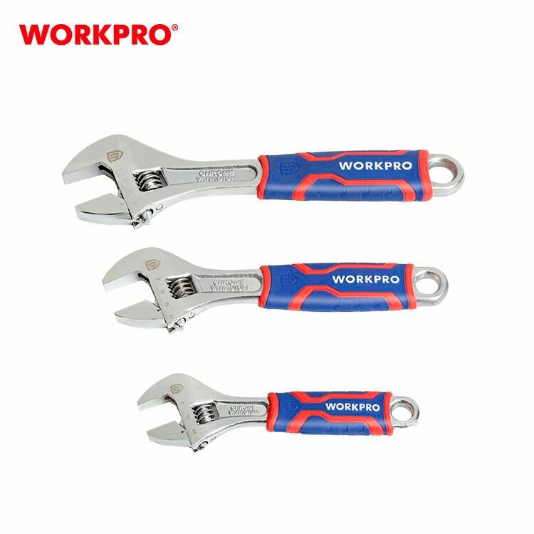 Набор ключей разводных 3шт (150, 200, 300мм) WORKPRO