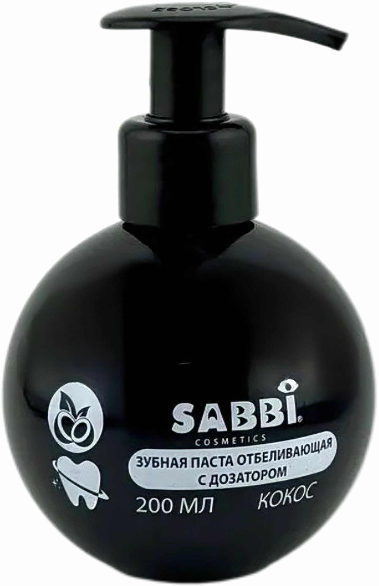 SABBI Зубная паста, отбеливающая, Кокос 200 г