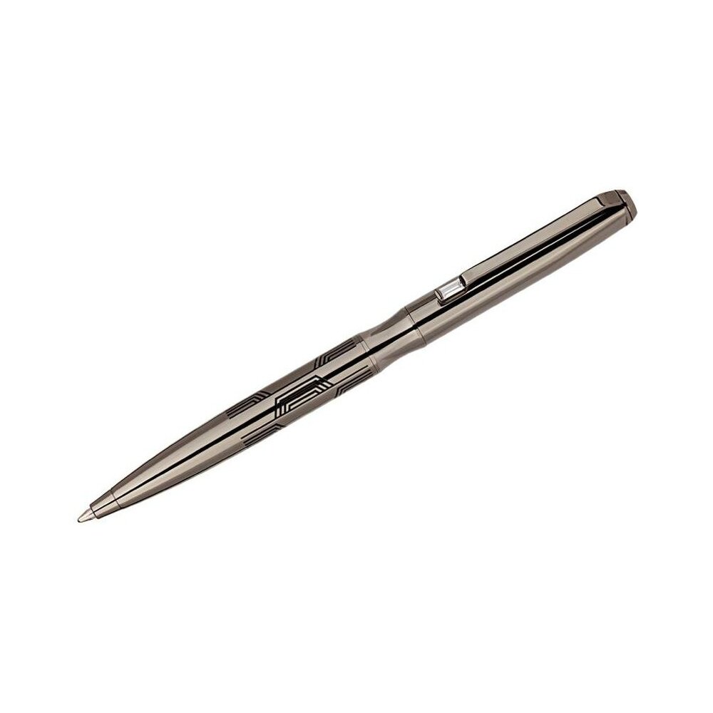 Delucci CPs_11330 Ручка шариковая delucci universo синяя 1,0мм, цвет корпуса - оружейный металл, поворот, подарочная упаковка