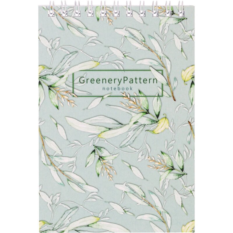 Блокнот Цветы А6 60л, клетка, обл. мел. картон, спираль, гол