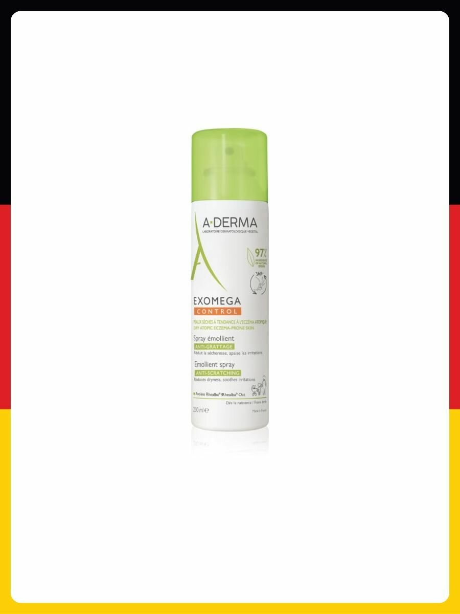 Крем для тела A-Derma Exomega Control Emollient Moisturizing Spray, 200 мл