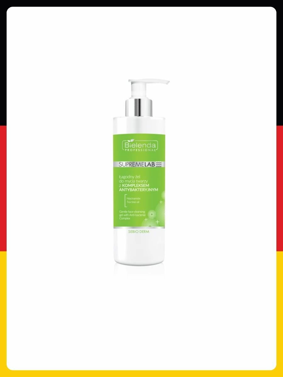 Средство для умывания Bielenda Professional Supremelab Sebio Derm Gentle Cleansing Gel, Antibacterial Complex, 190 г