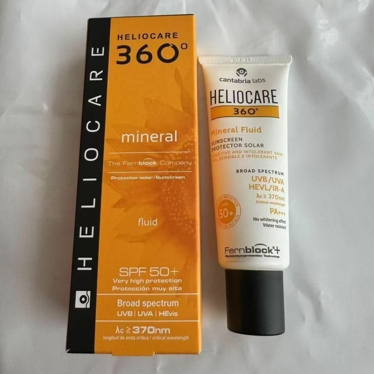 Минеральный флюид Heliocare 360 Минеральный солнцезащитный крем SPF 50+