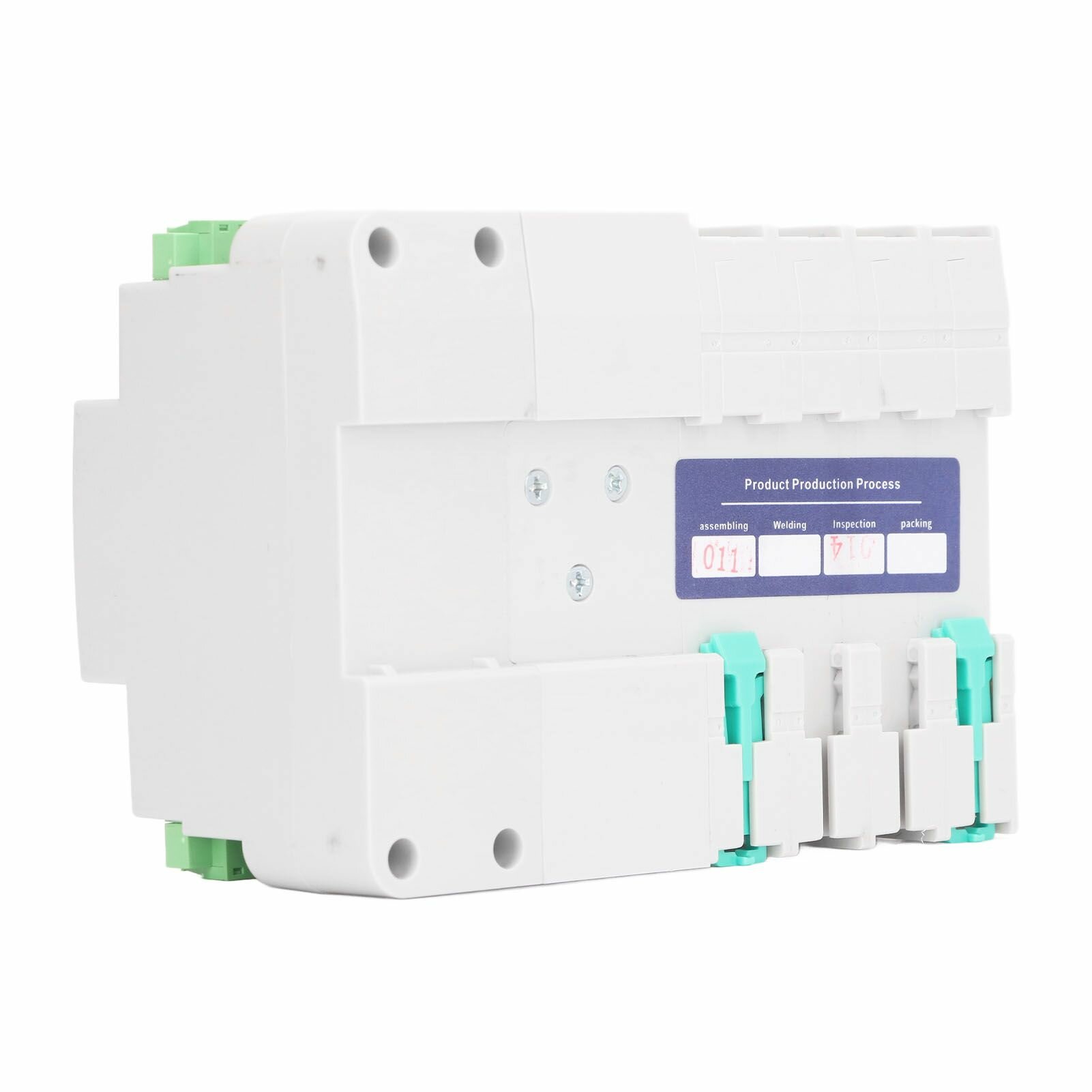 Автоматический резервный переключатель с двойным питанием, 4P, миллисекундный контроллер времени быстрого переключения, установка на DIN-рейку, AC400V, 80A