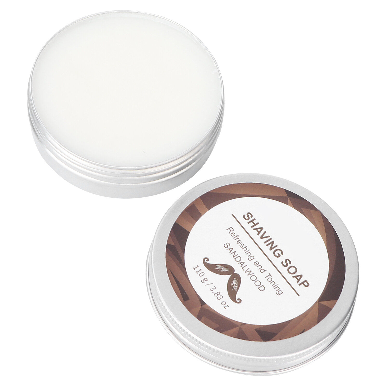 MELAO Мыло для бритья Мужское успокаивающее мыло для бритья Крем для бритья бороды для мужчин 110 г