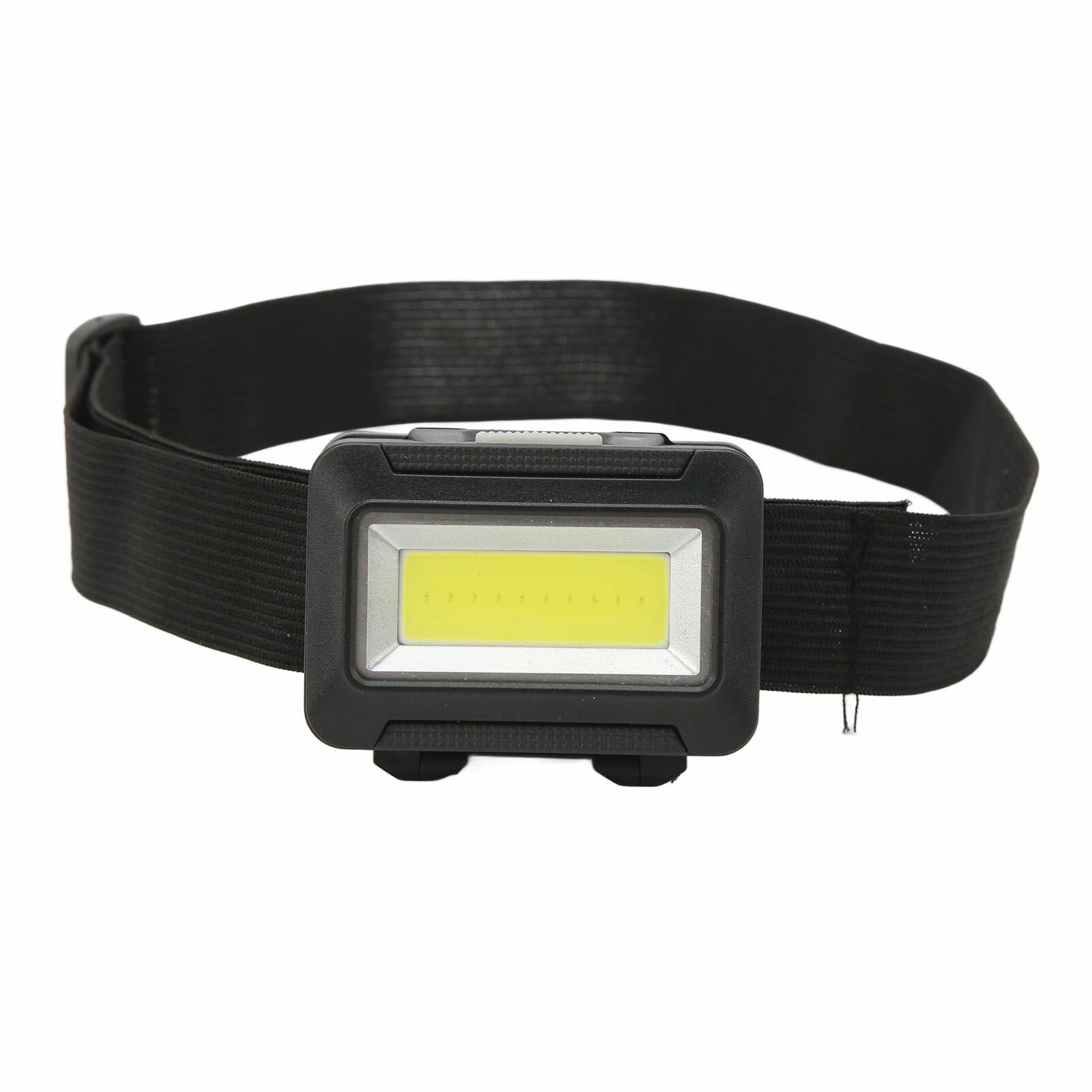 Налобный фонарь из АБС-пластика, водонепроницаемый, с батарейным питанием, ультра яркий COB, фонарик на голову с удобным оголовьем для кемпинга на открытом воздухе, черный