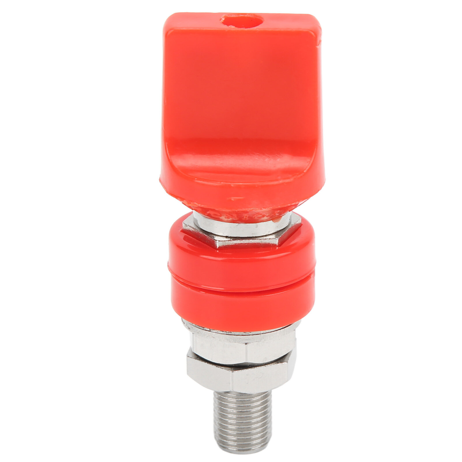 Клеммная колодка для провода с резьбой M10, большой ток 100 А, для штекера типа «банан» 4 мм, красный