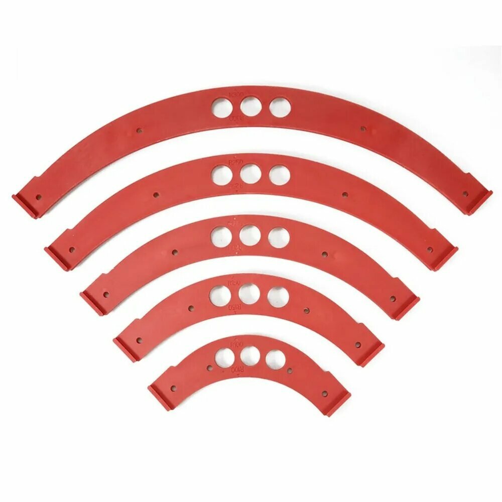 Радиусный кондуктор R100-R300 для деревообрабатывающего фрезера, шаблоны для позиционирования по дуге, угловой многоразовый инструмент