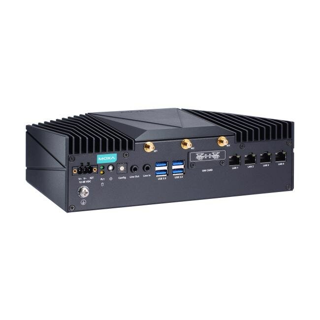 Микрокомпьютер MOXA V2403C-KL7-T x86 Computers, Intel Core i7-7600U 3.9GHz,4GbE,4COM,4DI/4DO, HDMI/DP, mSATA, Dual 2.5"