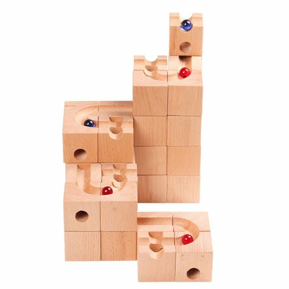 Шарики-кубарики Конструктор игровой для детей от 3-х лет, 60 кубиков AA