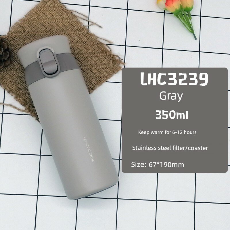 Lock&Lock LHC3239 316 нержавеющая сталь вакуумный термос 350 мл серый