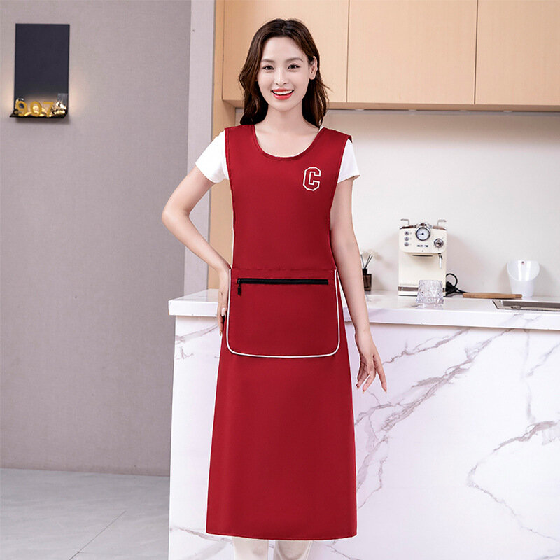 Удлиненная и водонепроницаемая маслостойкая передник на кухне для приготовления пищи с печатью логотипа для