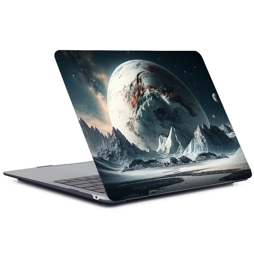Чехол для MacBook Pro 16 2021-2026, H-LC4007, с принтом Moon Base