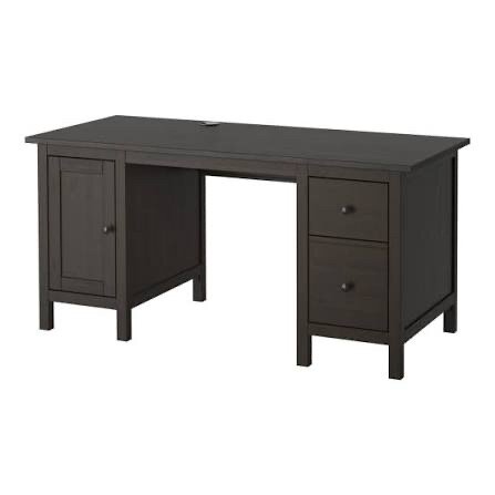 Письменный стол, черно-коричневый 155×65 СМ IKEA HEMNES хемнэс 903.847.96