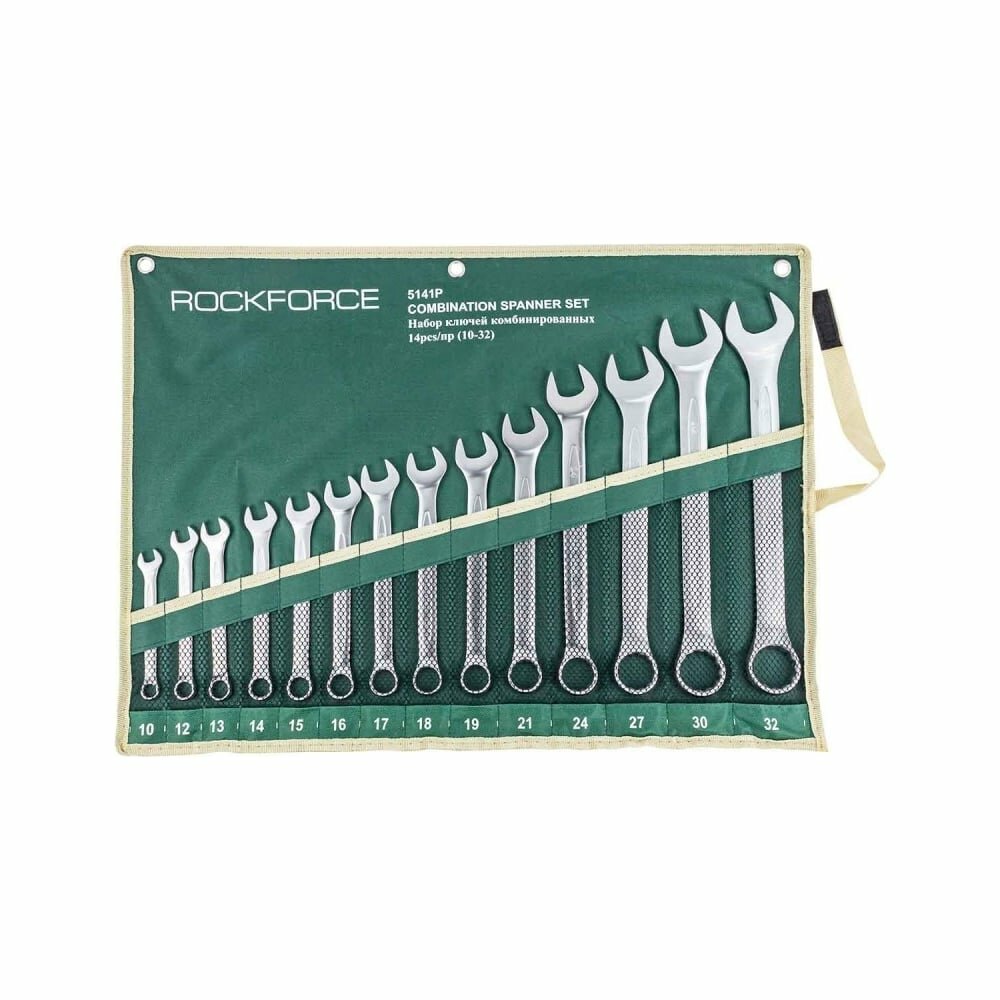 Набор комбинированных ключей Rockforce 14 предметов RF-5141P(905)