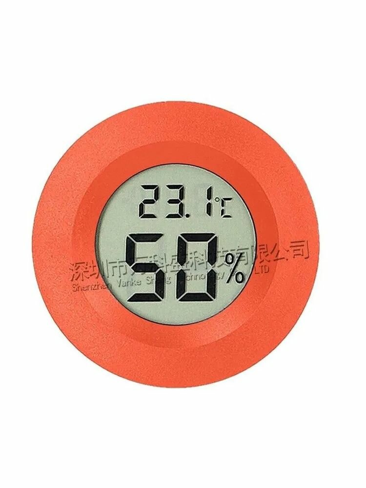 Комнатный круглый мини-цифровой электронный термометр-гигрометр с ЖК-дисплеем