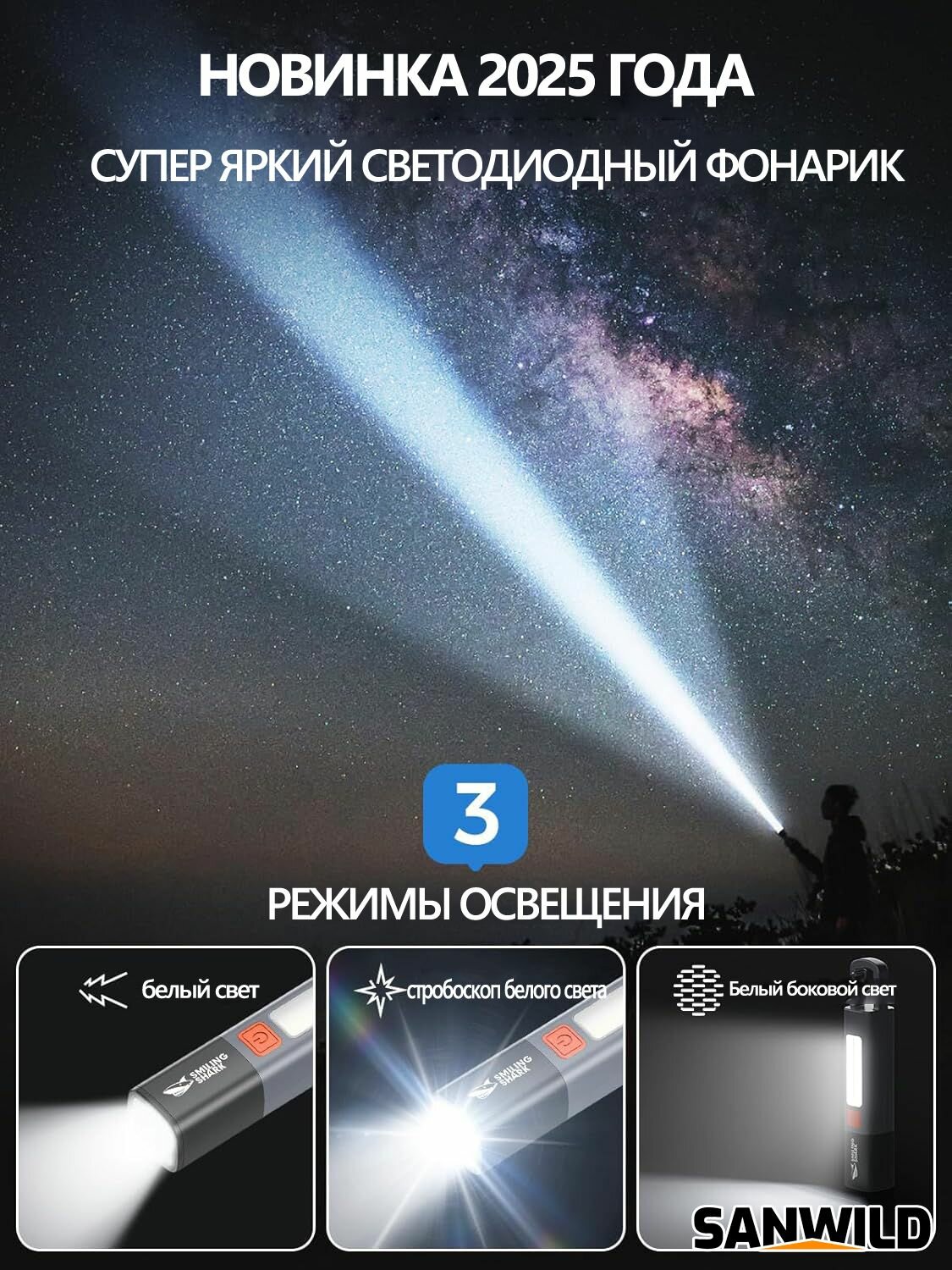 Мини - фонарик наружный — фото 1