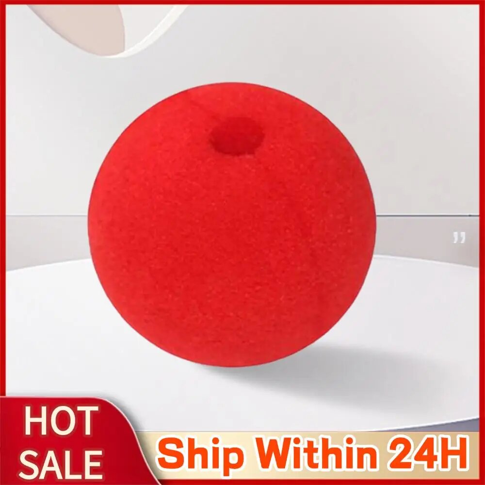 Красный губчатый шарик для клоуна